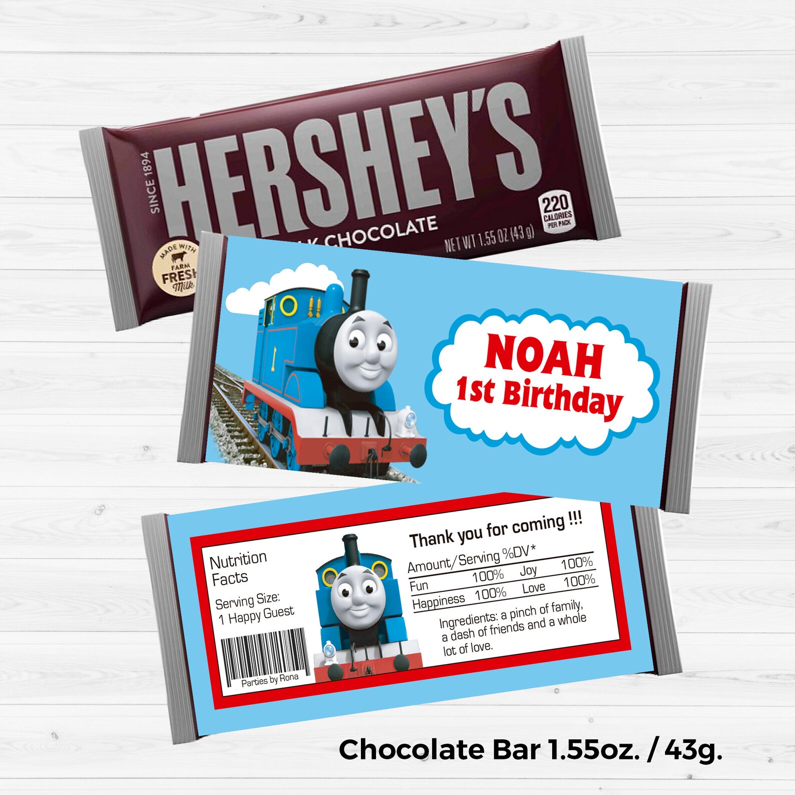 Thomas and Friends Hershey Label Thomas Digital Printable - Etsy España