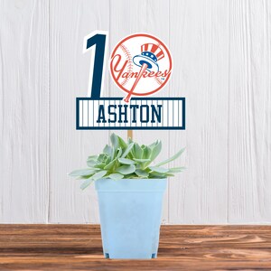 NY Yankees Cake Topper and Centerpiece, NY Yankees Digital Cake Topper ...