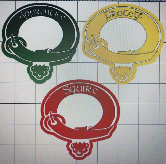 SCA belt decals | Etsy