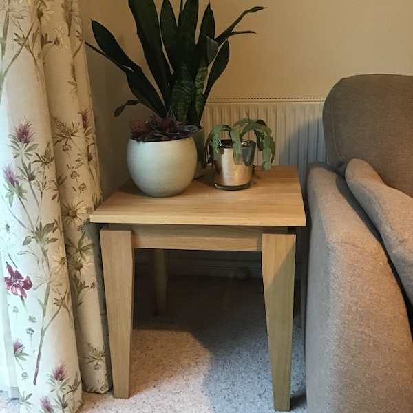 Oak Side Table - Etsy UK