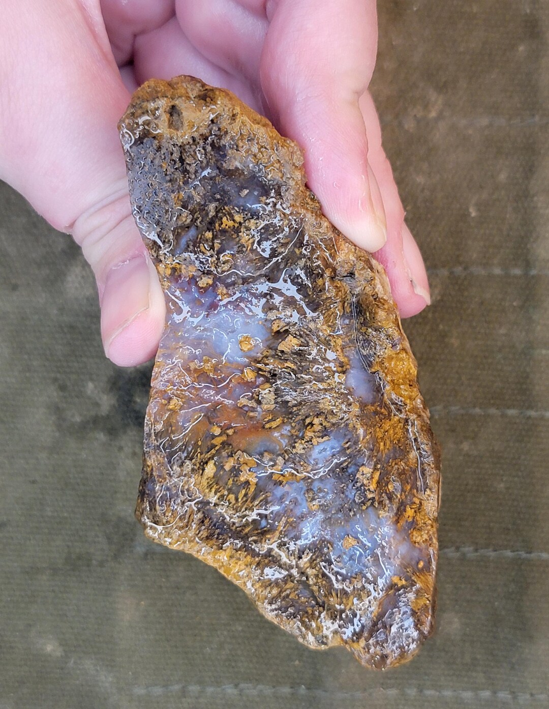 Agate and Sagenite Rough Rock - Etsy