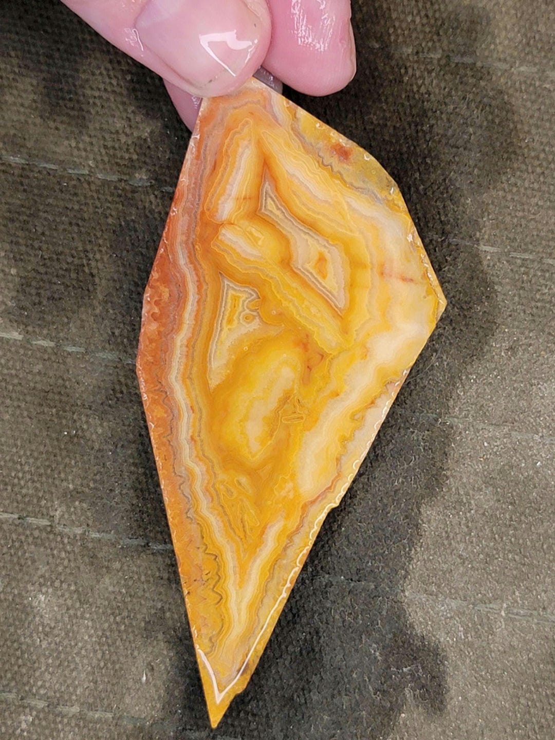 Yellow Lace Agate Rough Slab - Lapidary Rock - Etsy