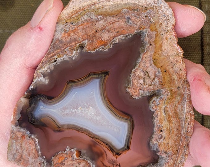 Thick Translucent Agate Rough Slab - Etsy