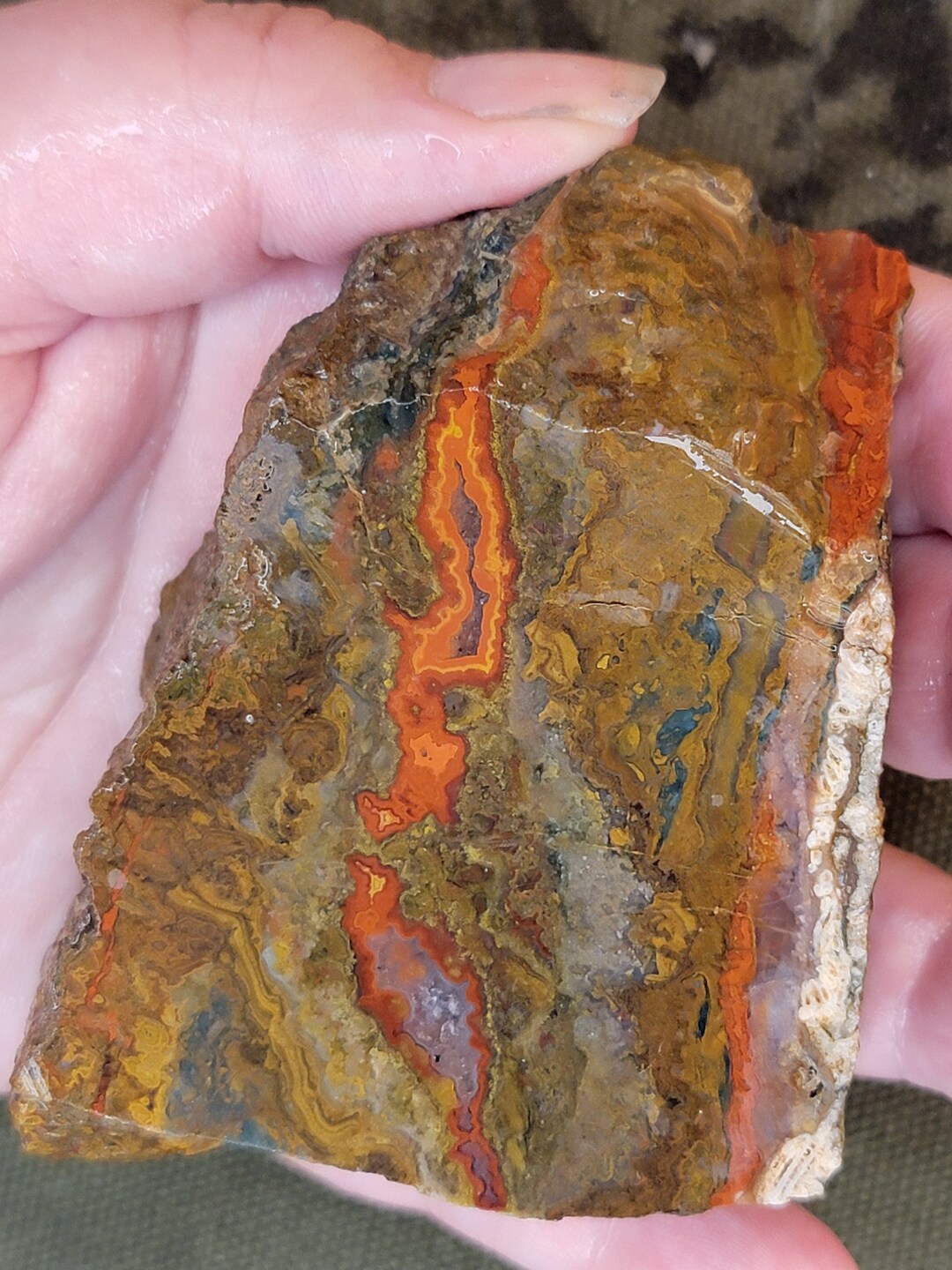 Moroccan Seam Agate Faced Rough - Etsy