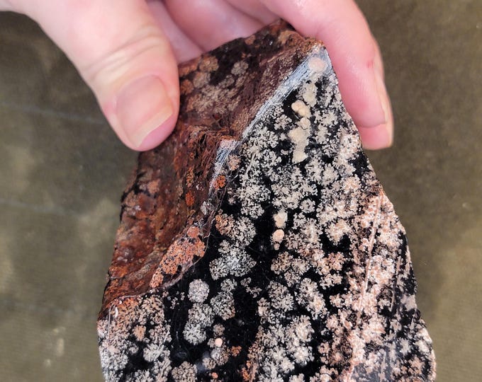 Firework Obsidian Aka Red Snowflake Obsidian Rough - Etsy