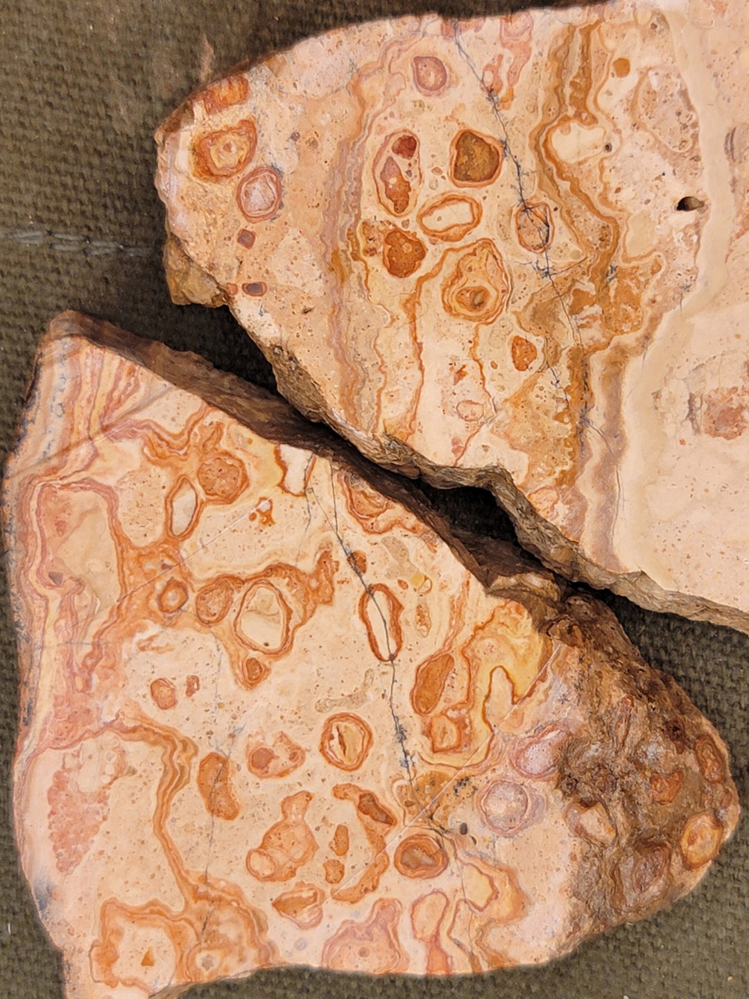 Lot of 2 CALICHE Rough Slabs Lapidary Rock - Etsy