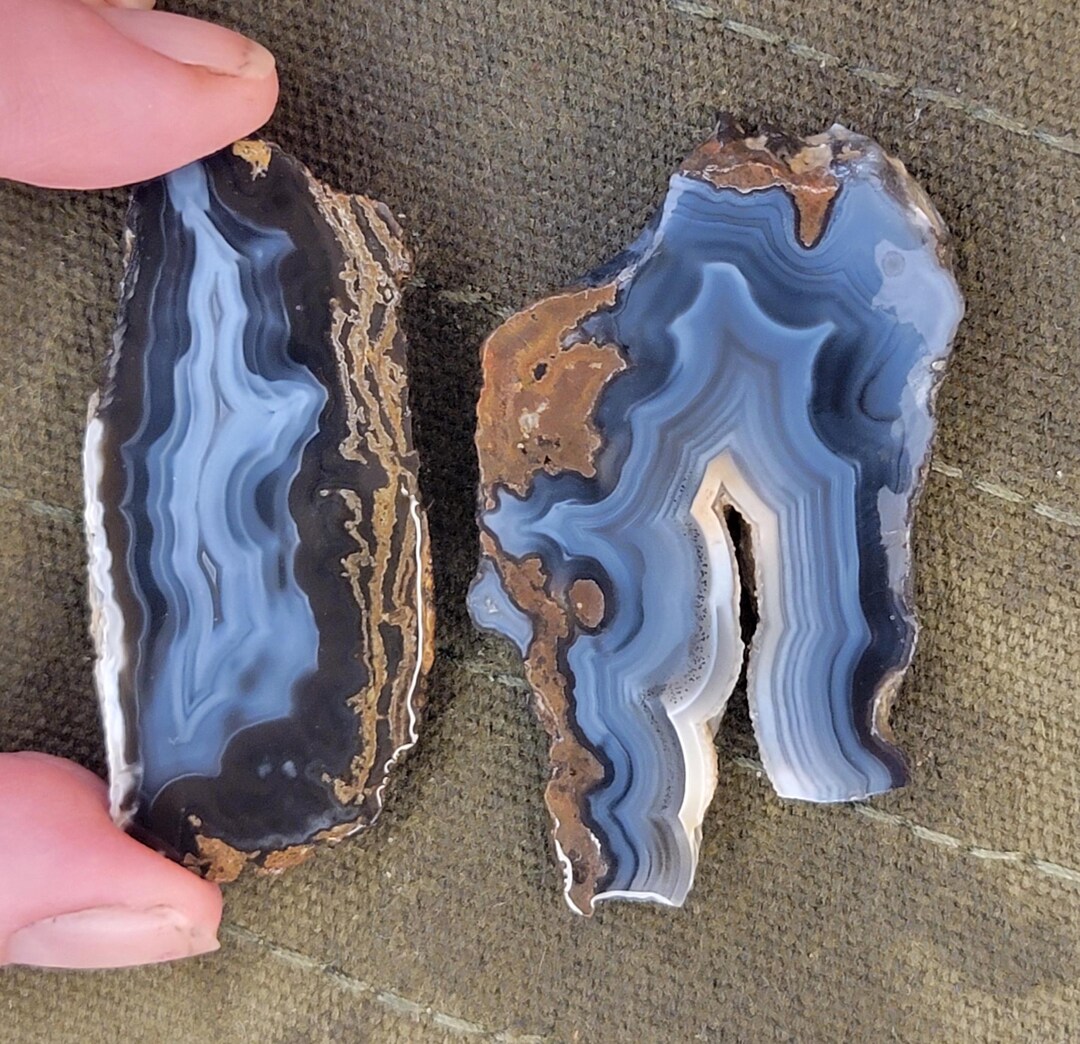 Lot of 2 Rare Balmorhea Agate Slabs Slices - Etsy