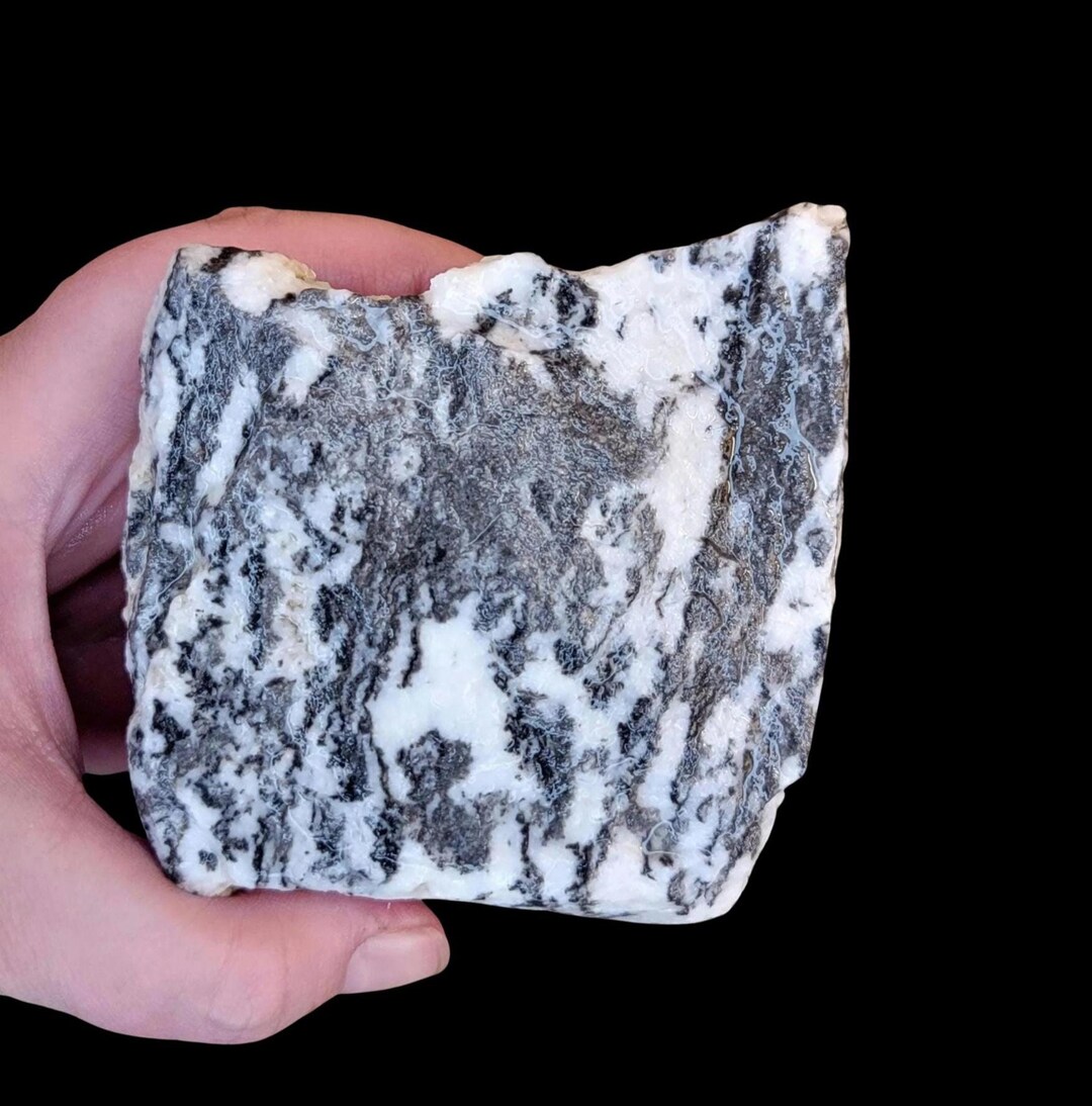 Zebra Marble Rough | Raw Striped Black and White Marble | Zebra Stone ...