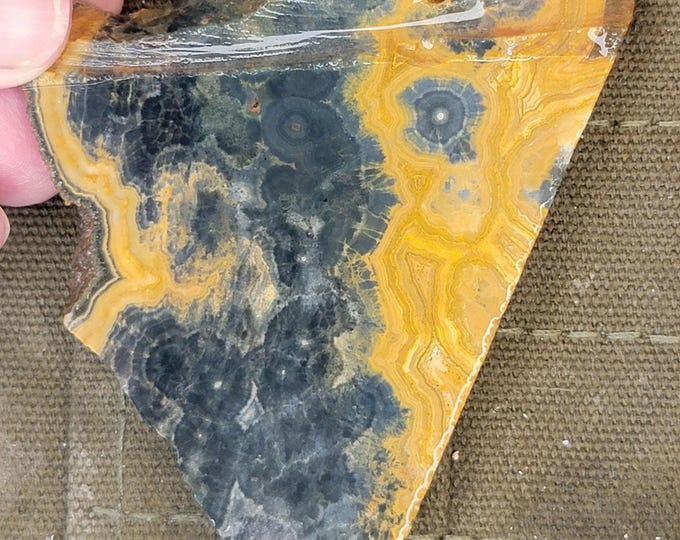 Orbicular and Banded Jasper Agate Slab - Rough Rock Slice - Etsy