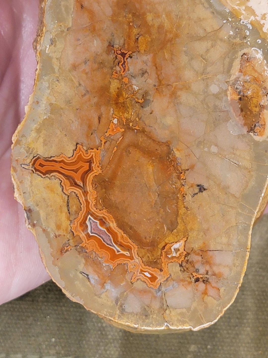 Teepee Canyon Agate Faced Rough Rock - Etsy