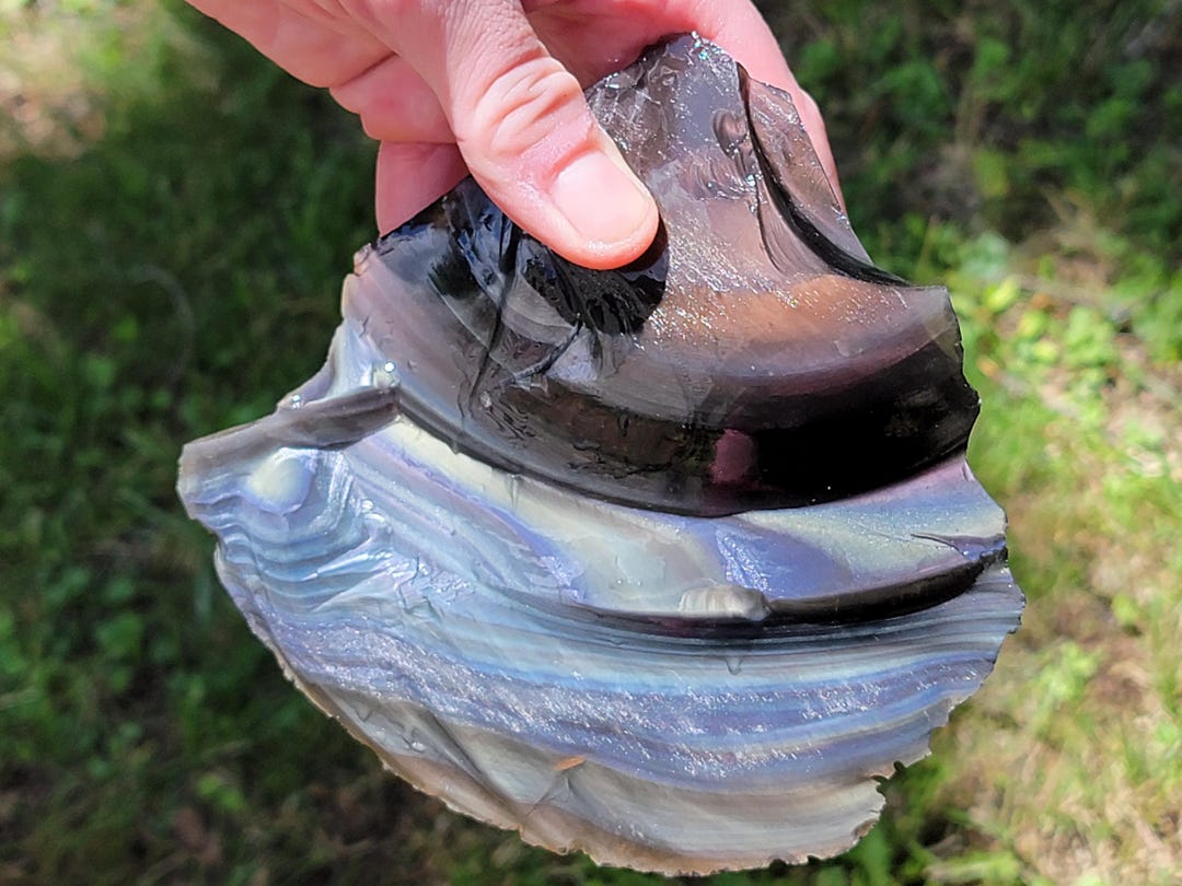 Rainbow Obsidian Knapping Spall Shard - Etsy