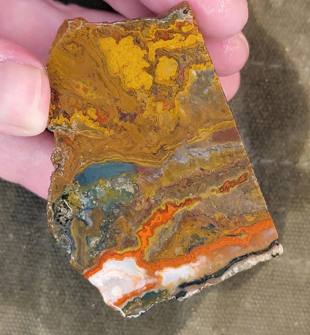 Moroccan Seam Agate Corner Rough Piece - Etsy