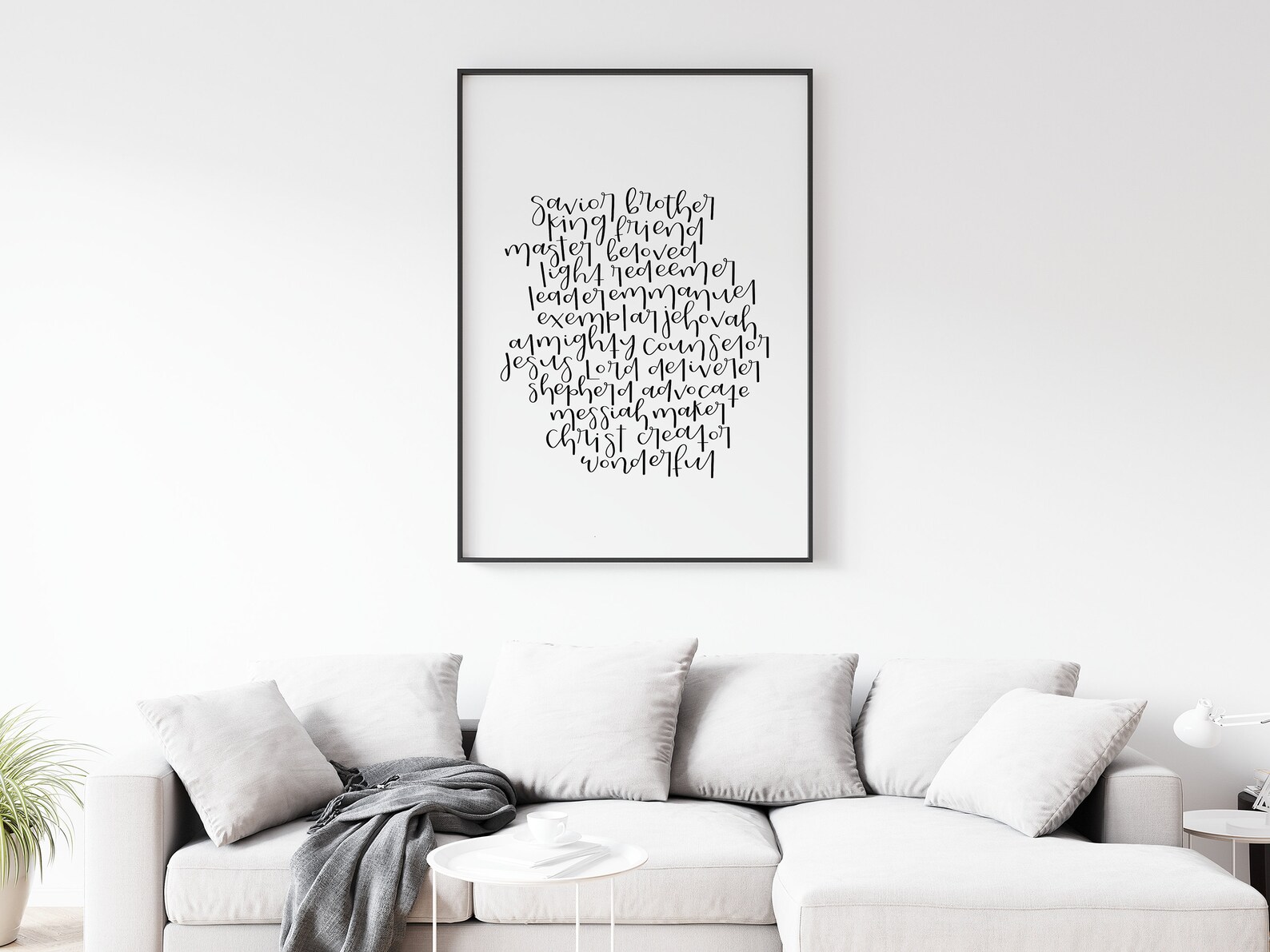 Names for the Savior Printable | Names of Christ | Religious Wall Art ...