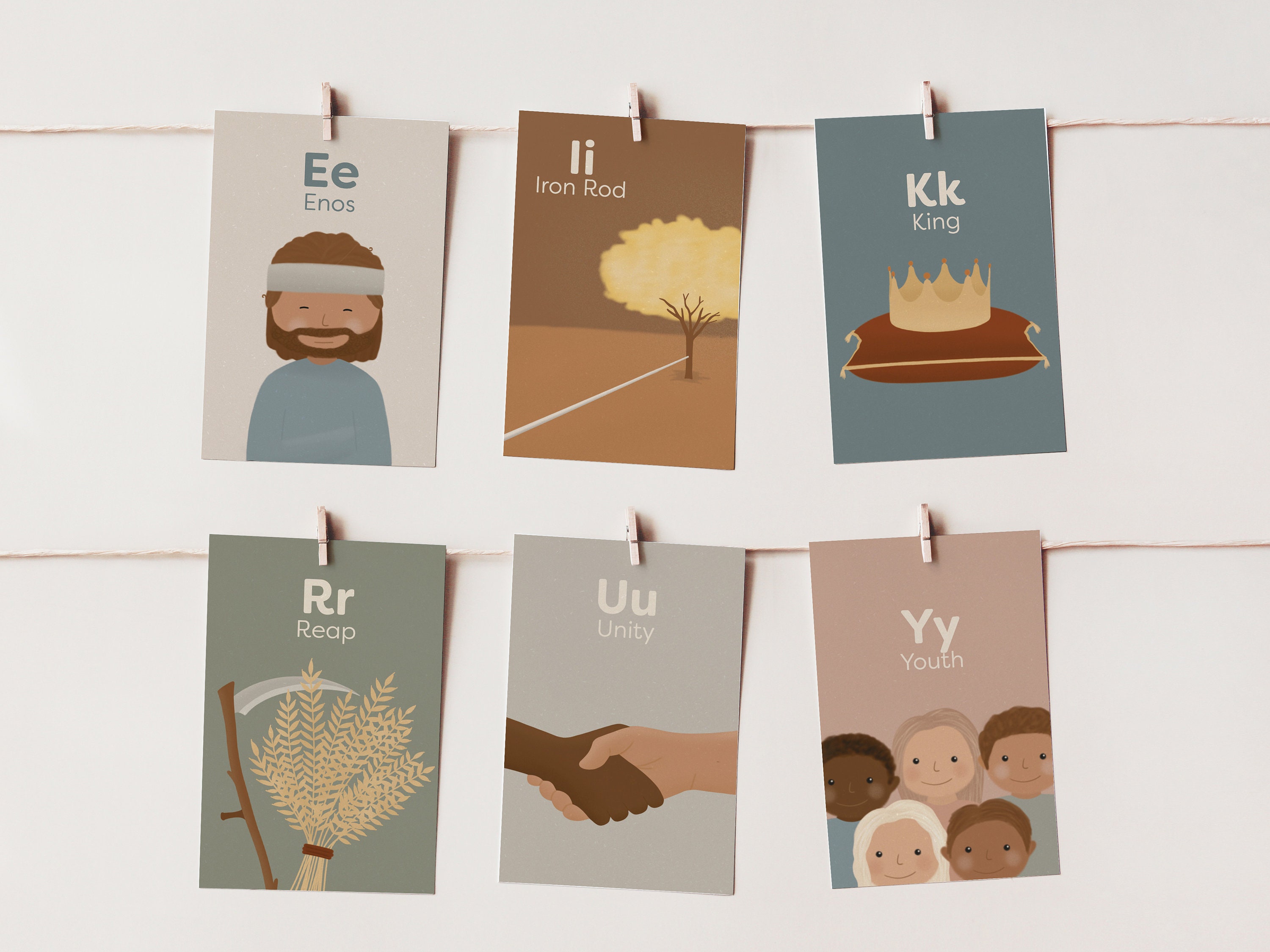 Book of Mormon ABC Cards Primary Printable Book of Mormon Primary Decor ...