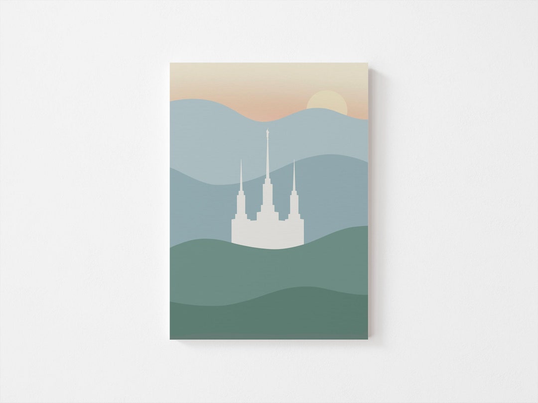 Custom Temple Digital Printable | Temple Art Printable | LDS Temple ...