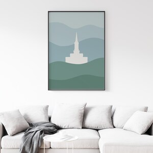 Custom Temple Digital Printable | Temple Art Printable | LDS Temple ...