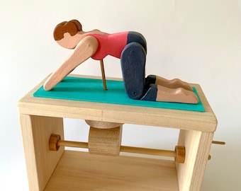 Sit-ups Man Automata, Wood, Hand Crank - Etsy
