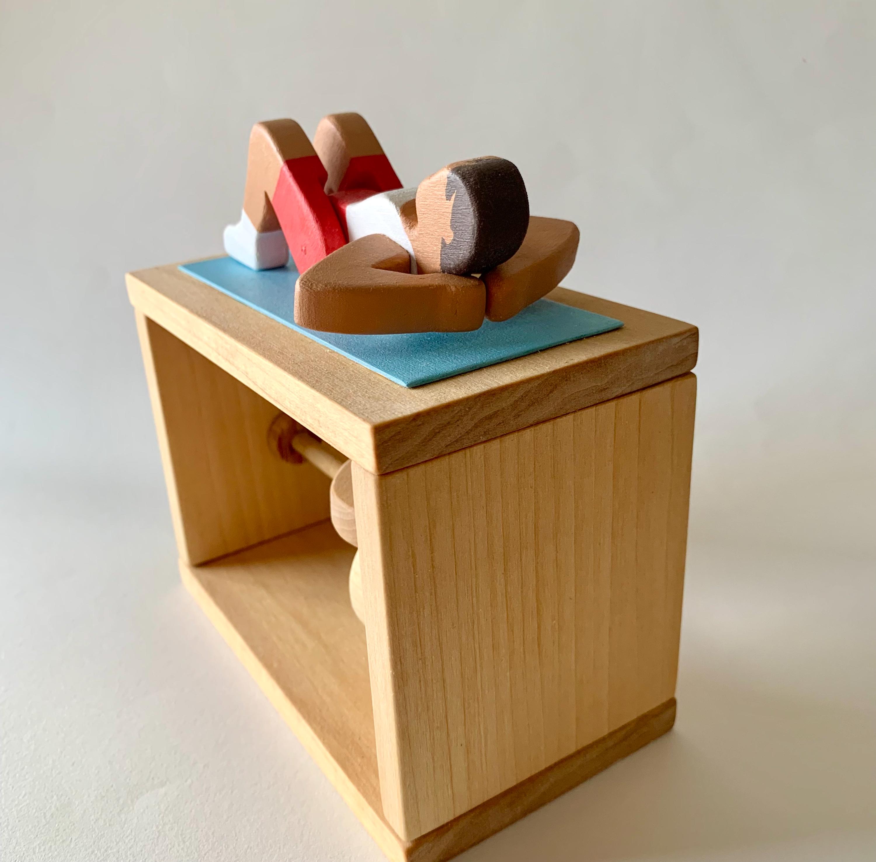 Sit-ups Man Automata, Wood, Hand Crank - Etsy