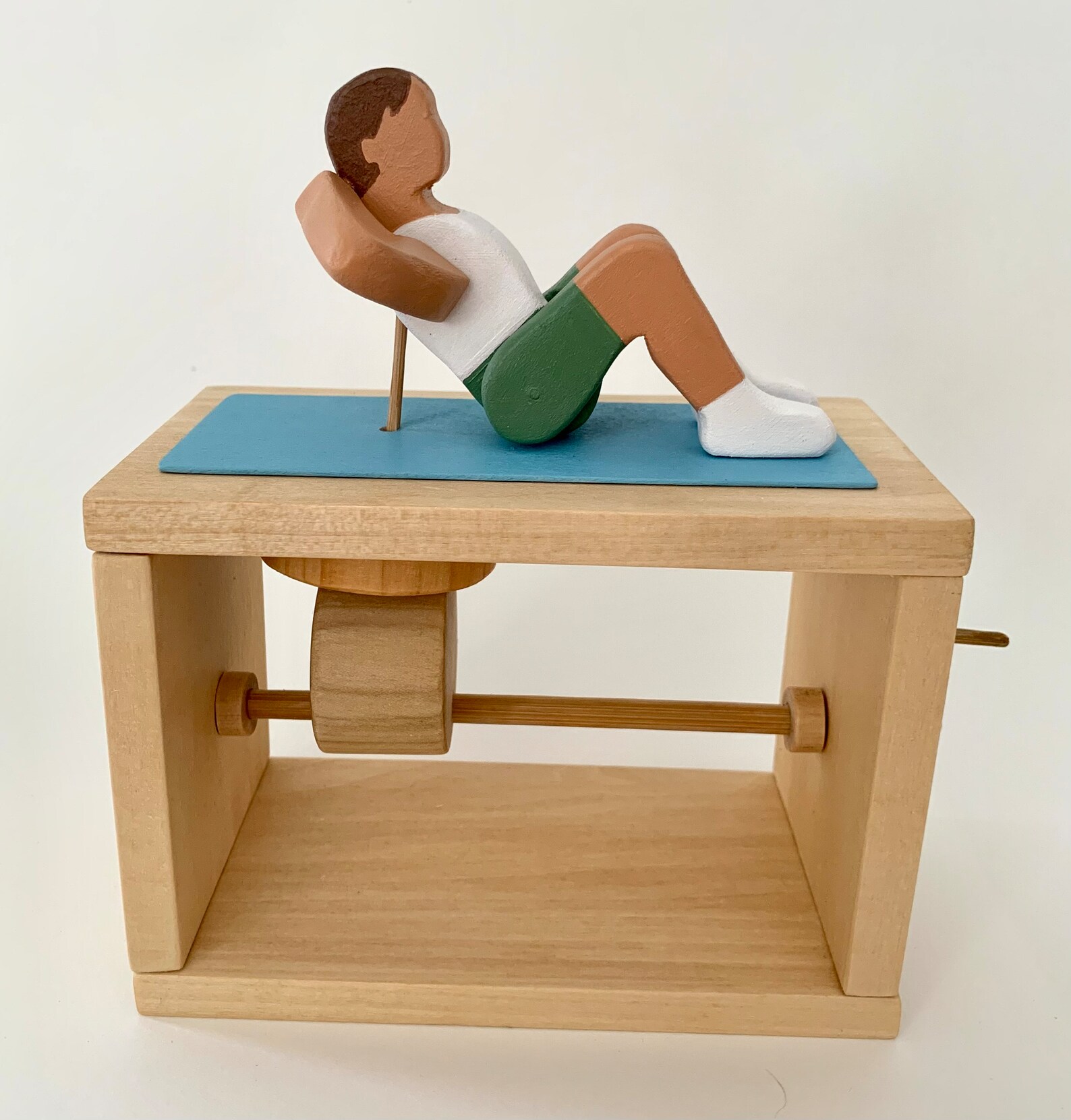 Sit-ups Man Automata Wood Hand Crank - Etsy