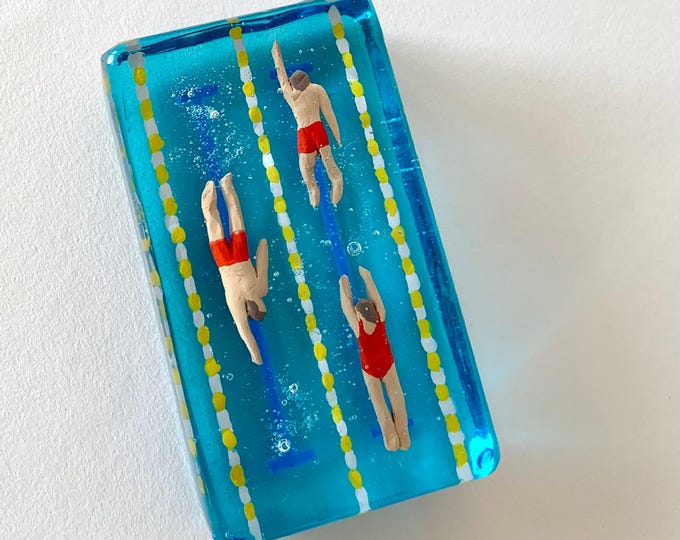 Miniature Swimming Pool in Resin, Desktop, Paperweight - Etsy