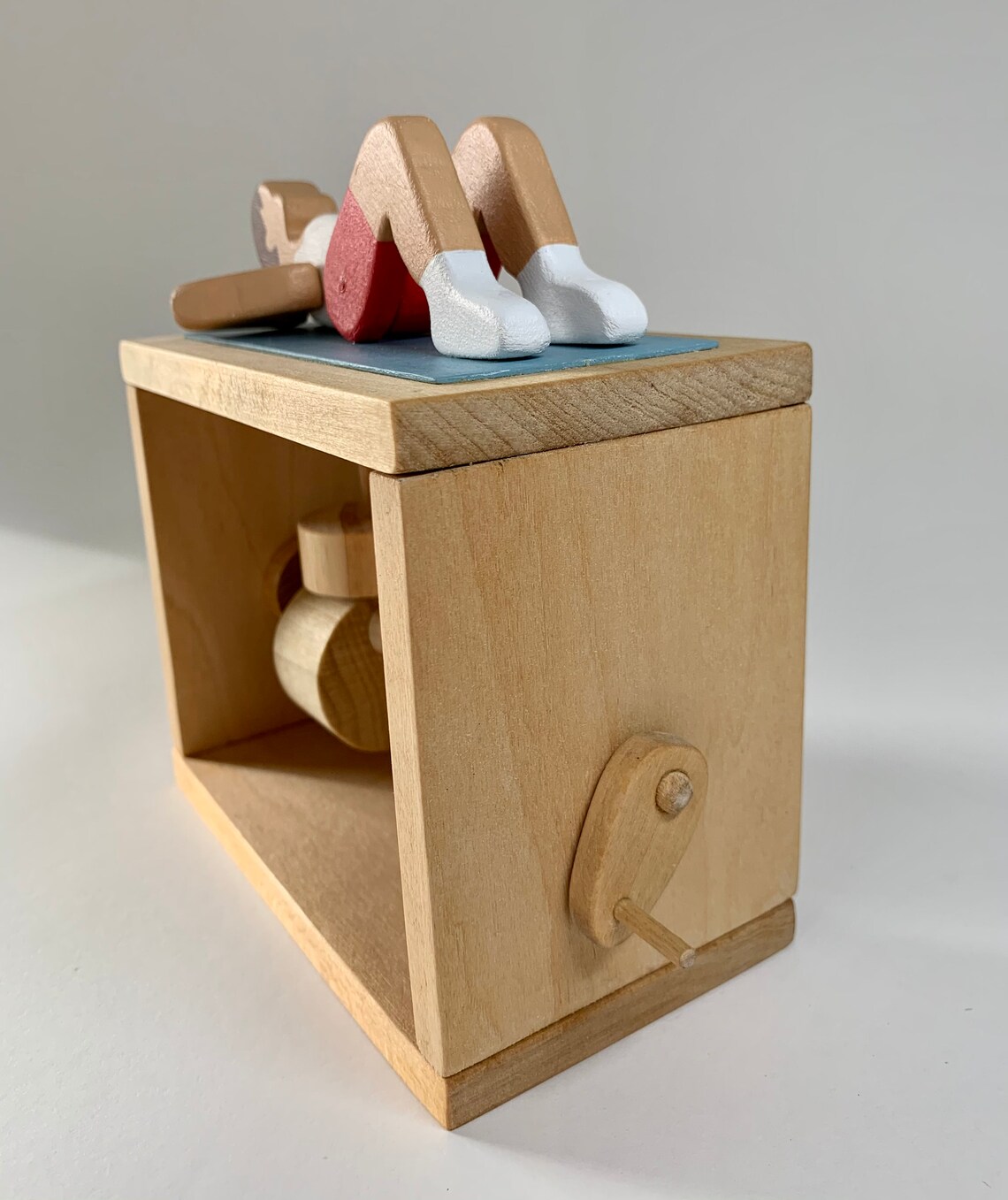 Sit-ups Man Automata Wood Hand Crank - Etsy
