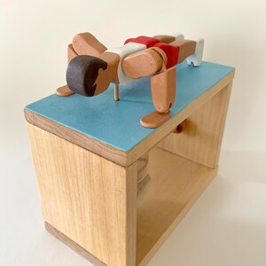 Push-up Man Automata, Wood, Hand Crank - Etsy