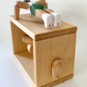 Push-up Man Automata, Wood, Hand Crank - Etsy UK