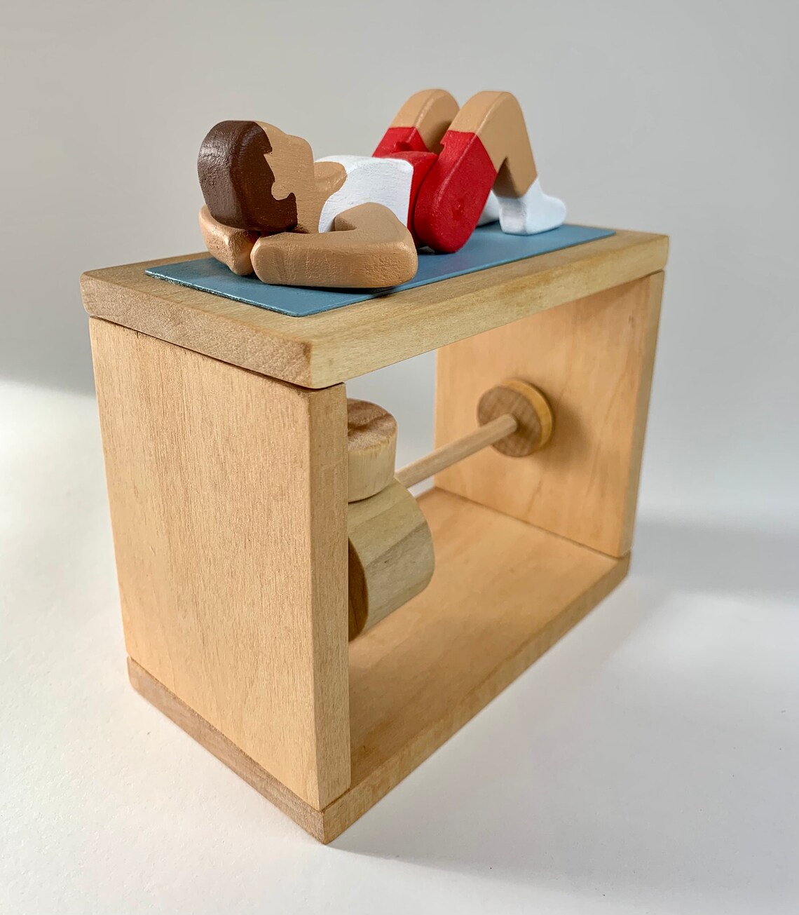 Sit-ups Man Automata Wood Hand Crank - Etsy