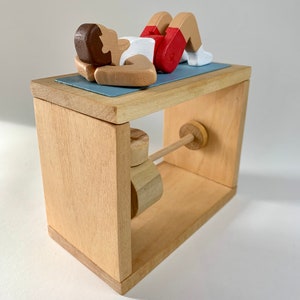 Sit-ups Man Automata Wood Hand Crank - Etsy