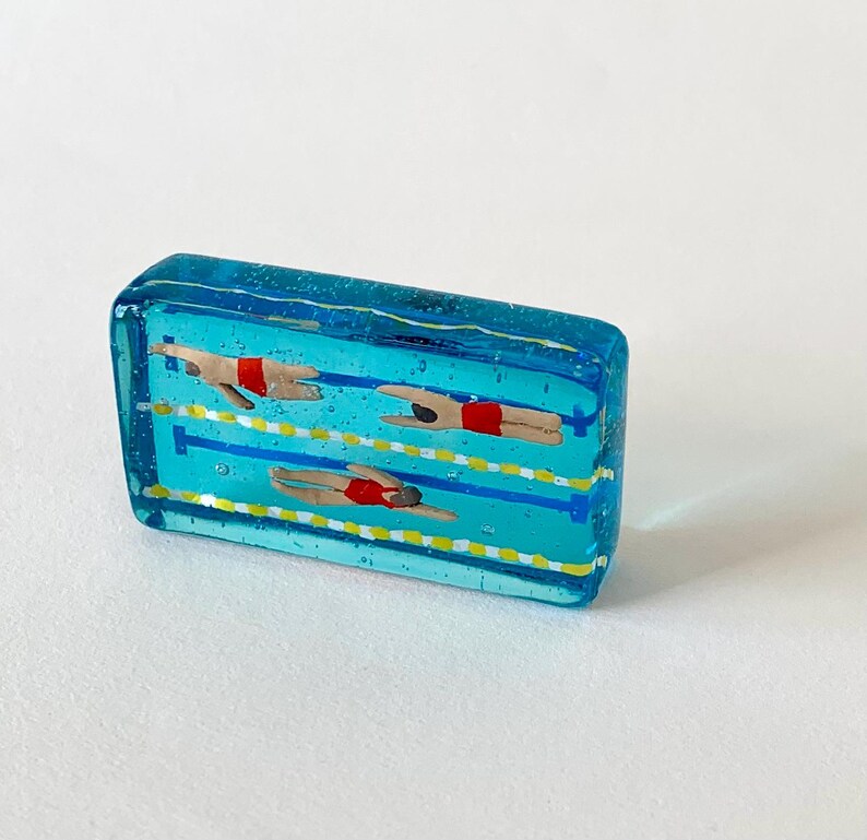 Miniature Swimming Pool in Resin, Desktop, Paperweight - Etsy