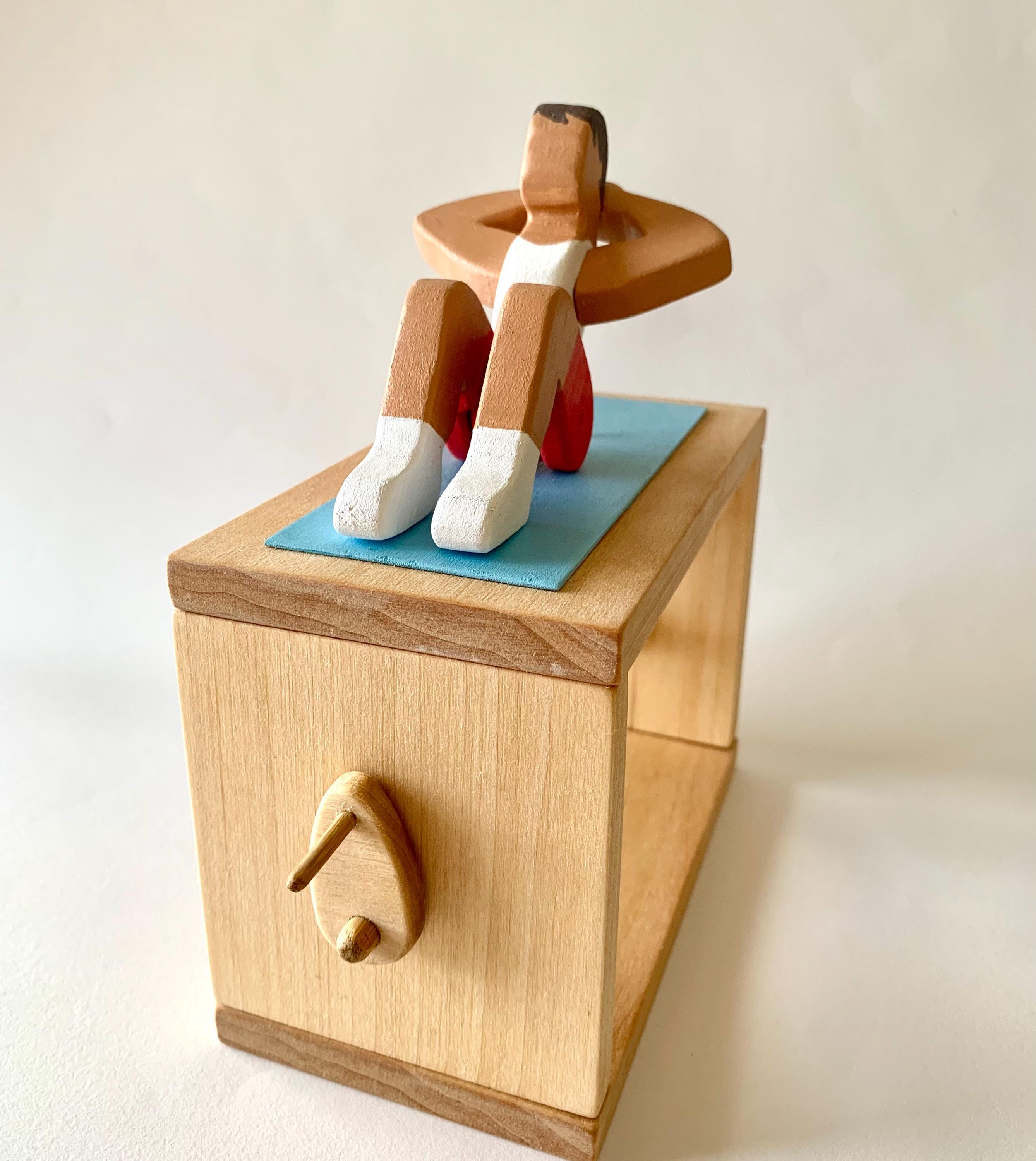 Sit-ups Man Automata, Wood, Hand Crank - Etsy