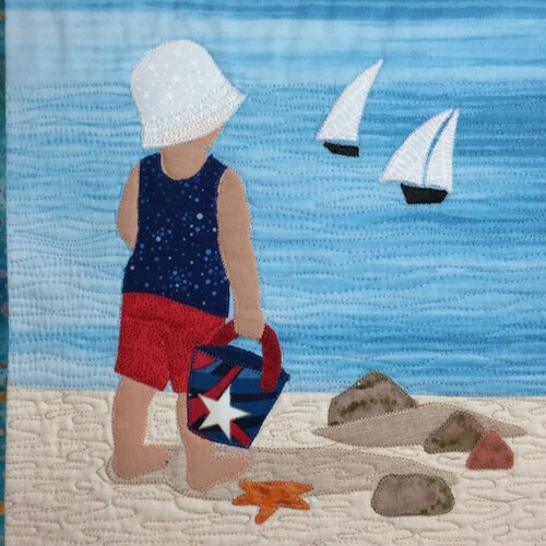 Beach Babies 1 Quilt Block Pattern - Etsy