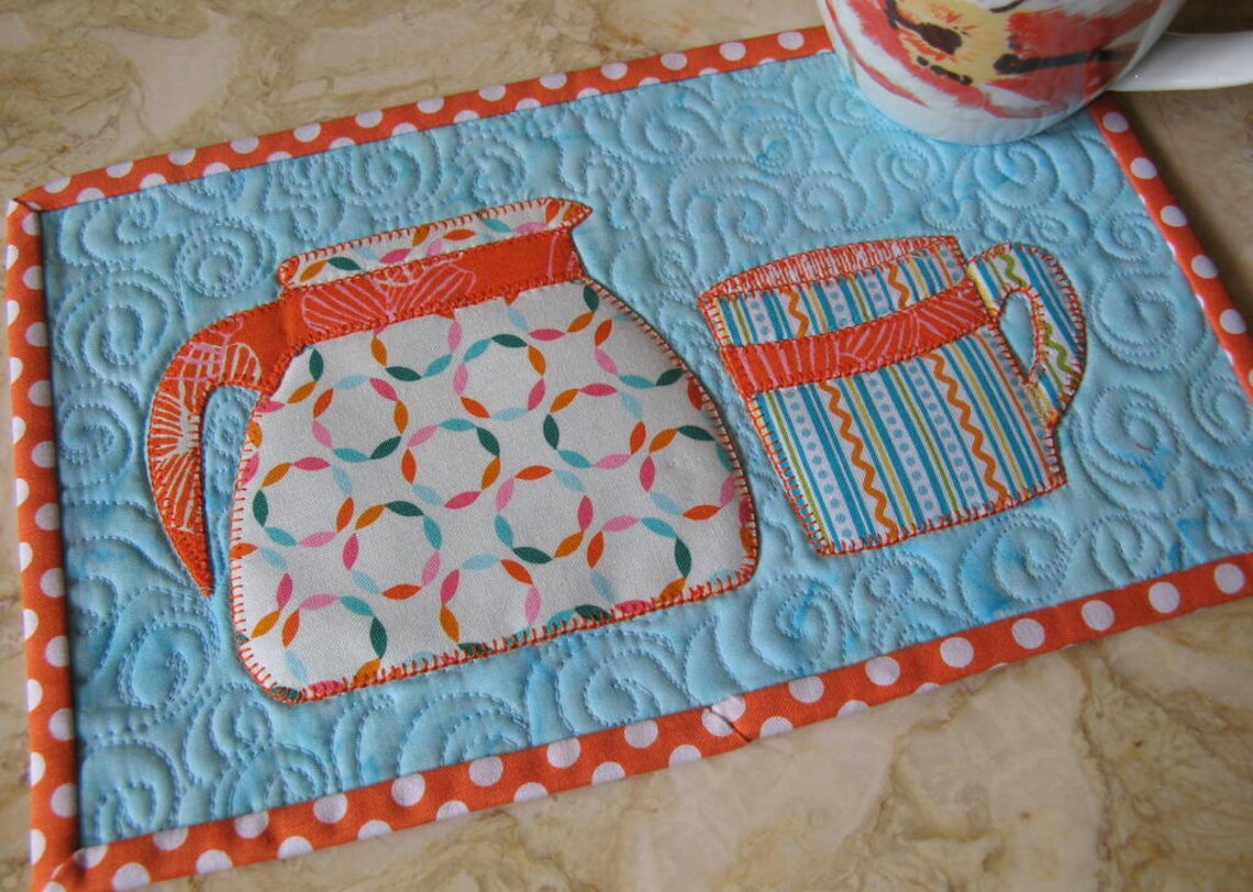 Coffee or Tea Mug Rug Pair Pattern - Etsy