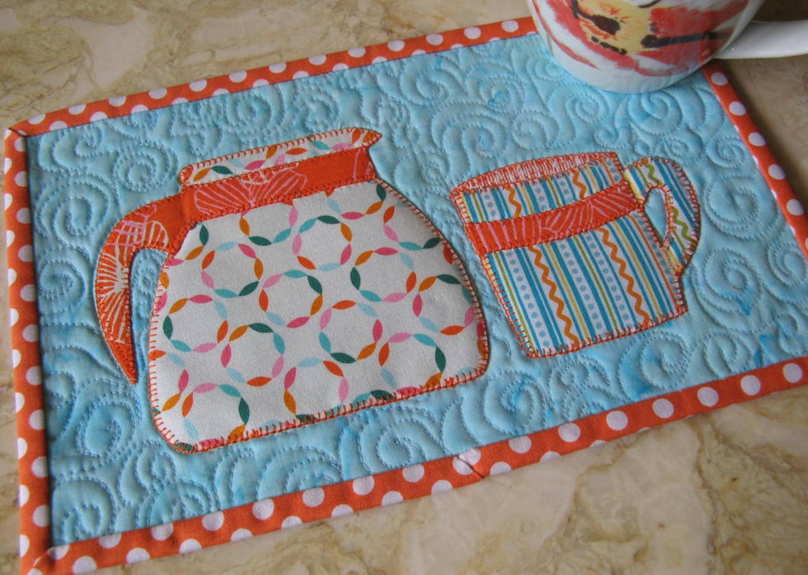 Coffee or Tea Mug Rug Pair Pattern - Etsy