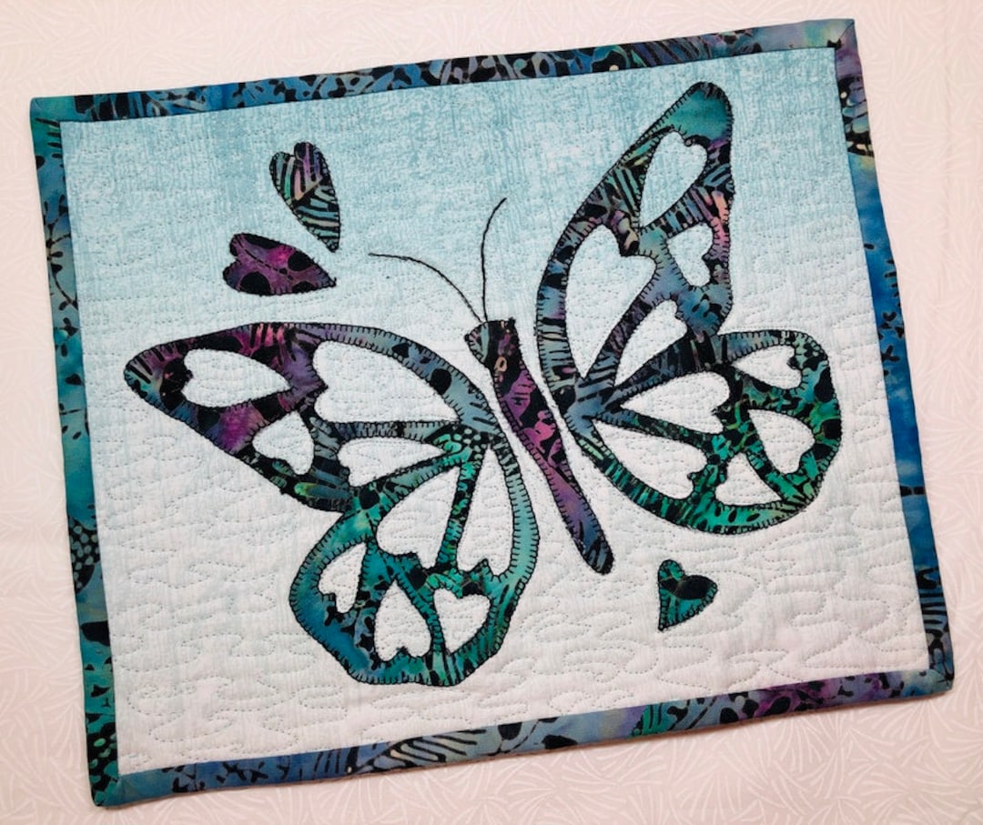 Butterfly Kisses Mug Rug Pattern - Etsy