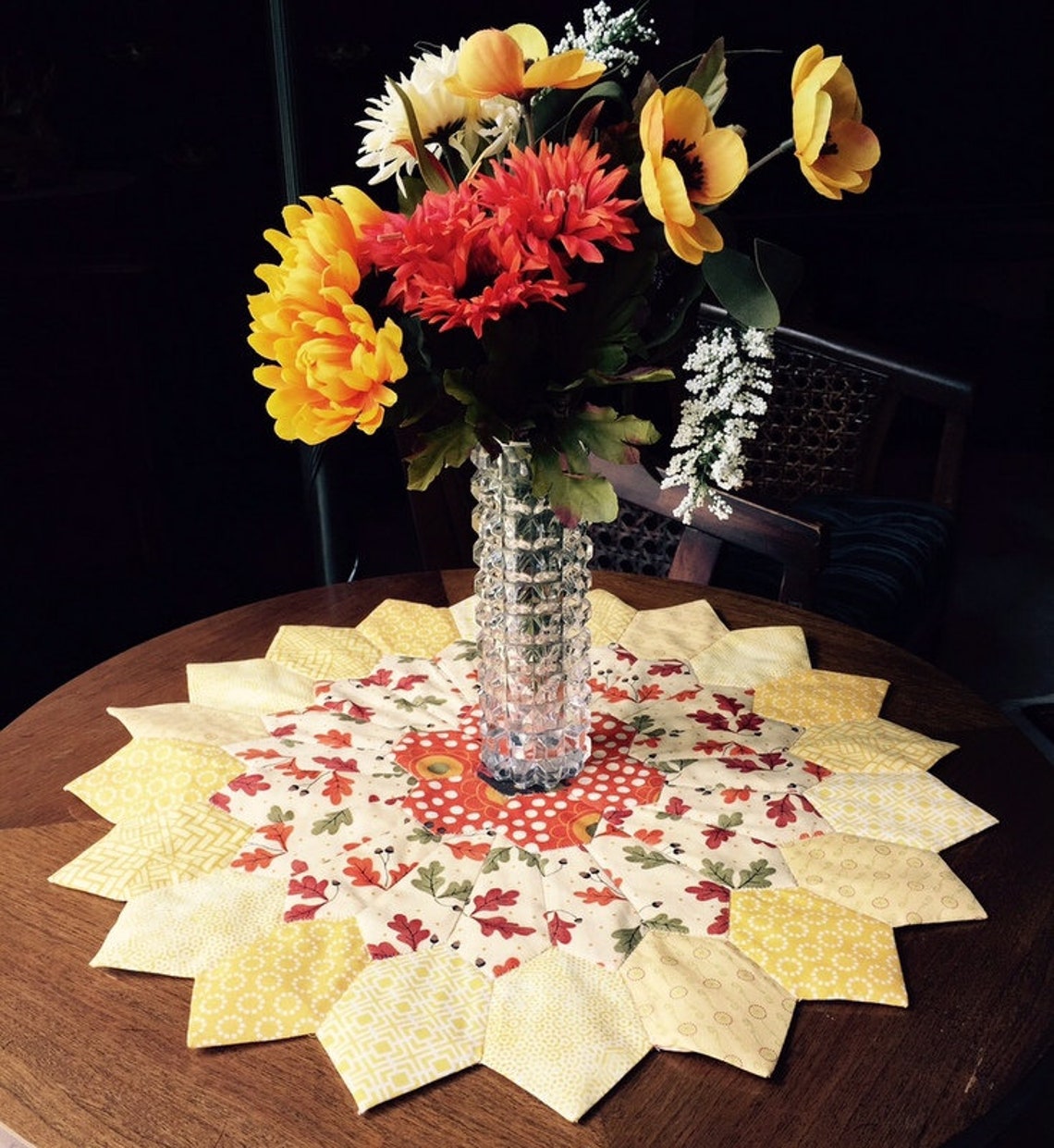 Sunburst Table Topper Pattern PDF - Etsy