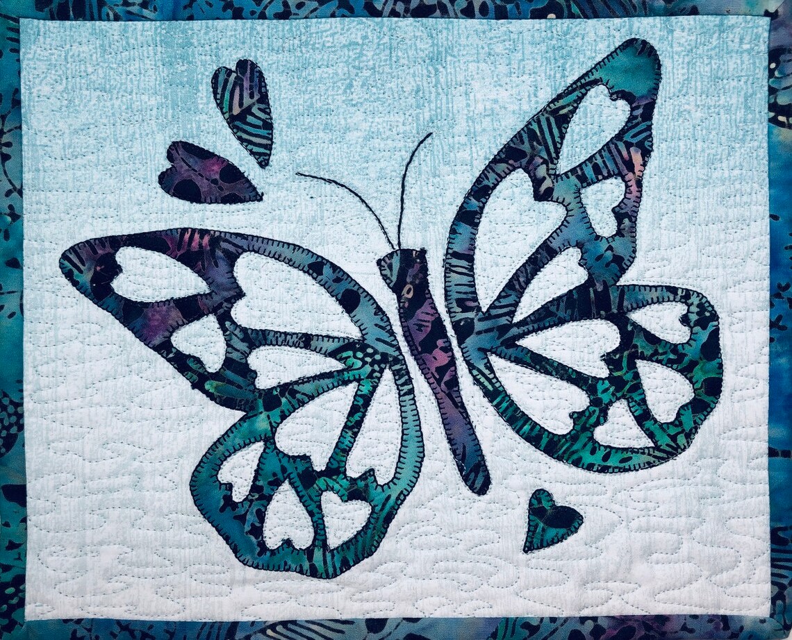 Butterfly Kisses Mug Rug Pattern - Etsy