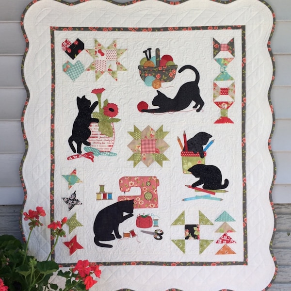 Cat Quilt Pattern - Etsy