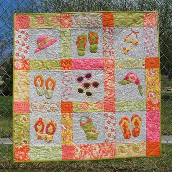 Beach Quilt Pattern - Etsy