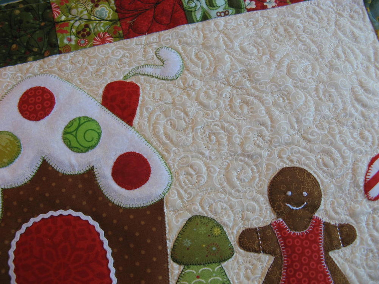 Gingerbread Christmas Quilt Table Runner Pattern PDF - Etsy