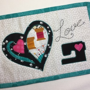 Love Mug Rug Pattern - Etsy