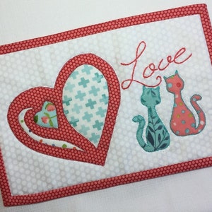Love Mug Rug Pattern - Etsy