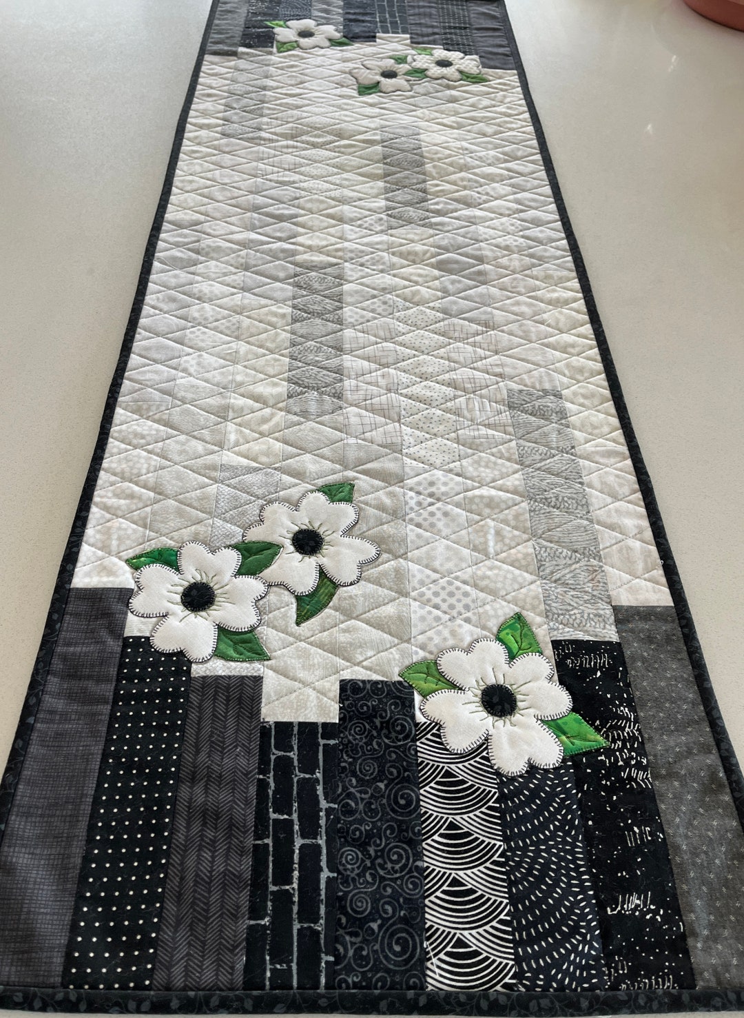 Blossoms Table Runner Pattern - Etsy