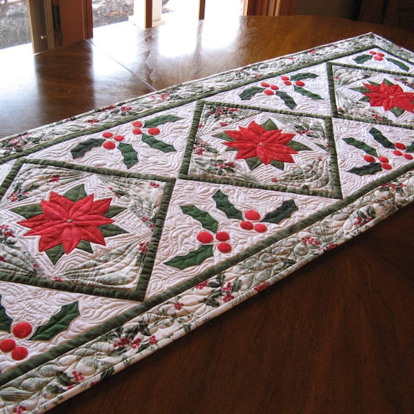 Christmas Table Runner Pattern - Etsy