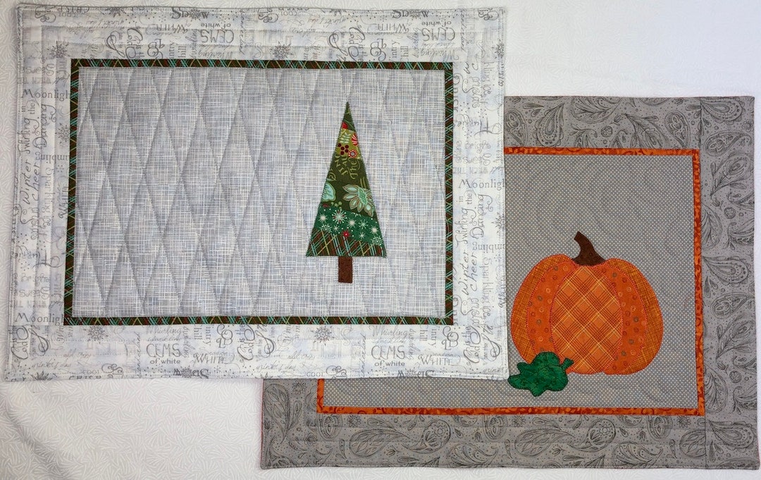 Fall and Winter Place Mat Pattern - Etsy