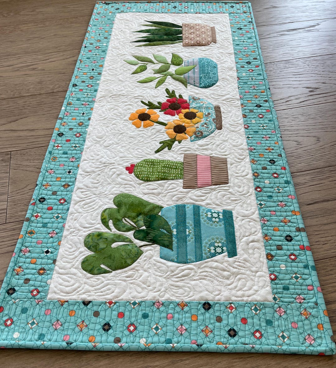 Plant Parade Table Runner Pattern PDF - Etsy