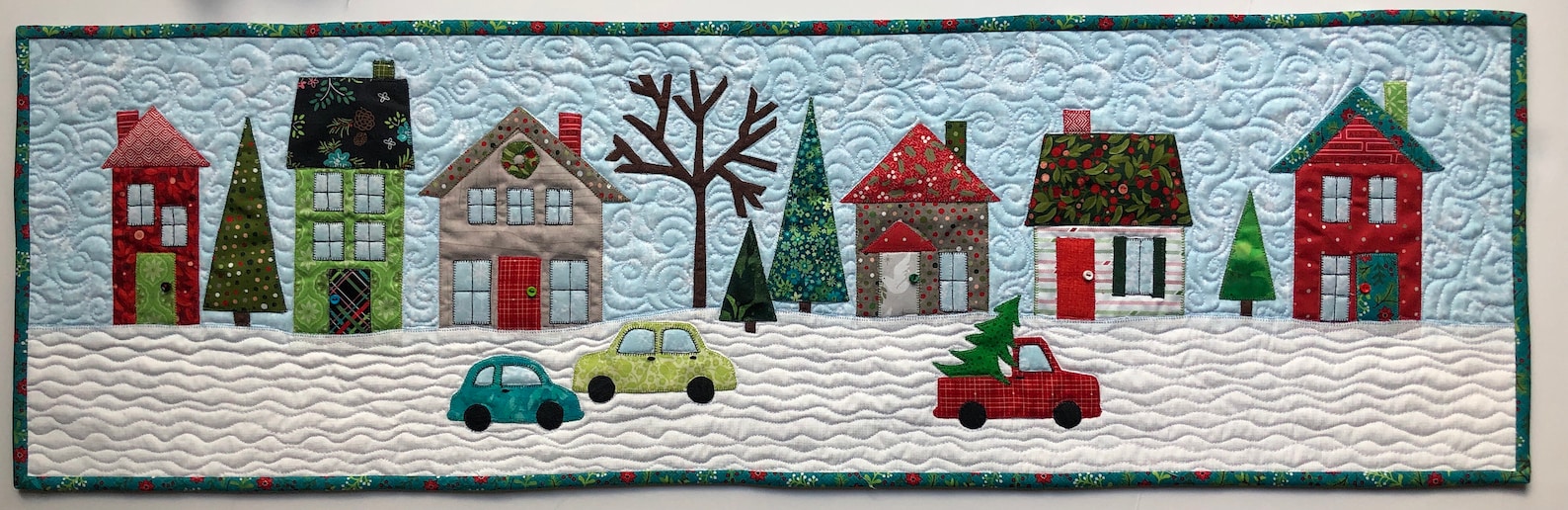 Winter Village Table Runner Pattern PDF - Etsy