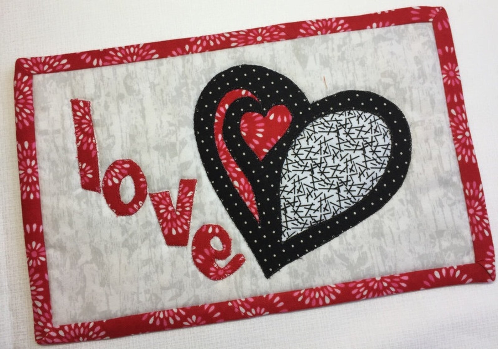 Love Mug Rug Pattern - Etsy