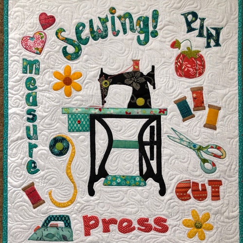 I Love My Sewing Room Quilted Wall Hanging Pattern - Etsy