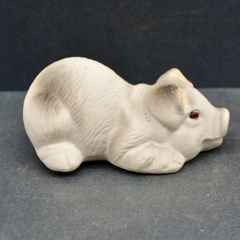 Porcelain Pig - Etsy